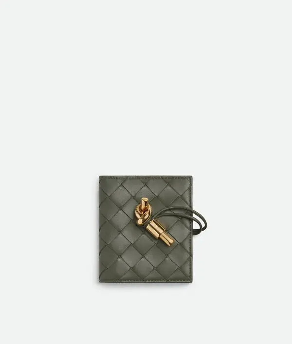 Bottega Veneta Andiamo Flap Card Case - Pickle