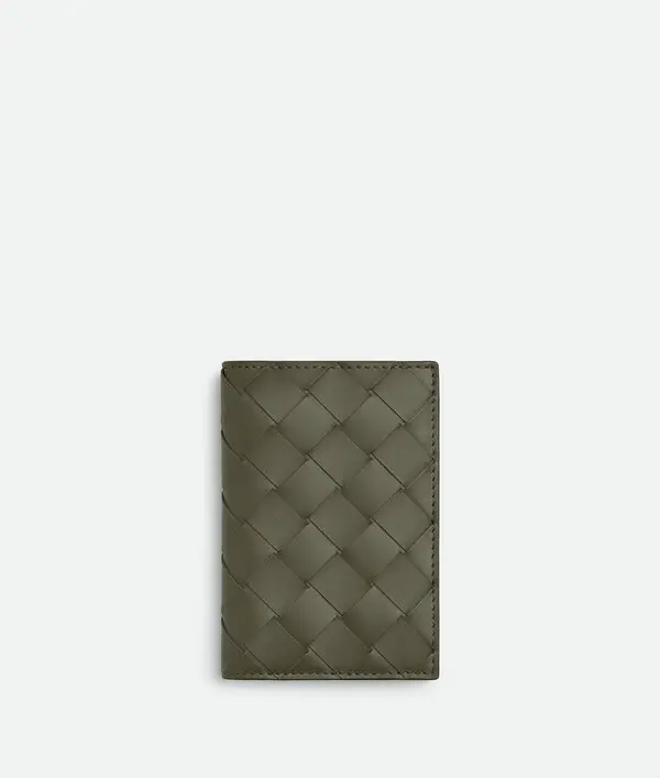 Bottega Veneta Intrecciato Flap Card Case - Crocodile