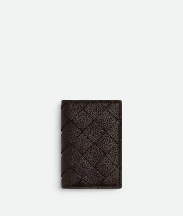 BOTTEGA  VENETA Intrecciato Flap Card Case - Fondant