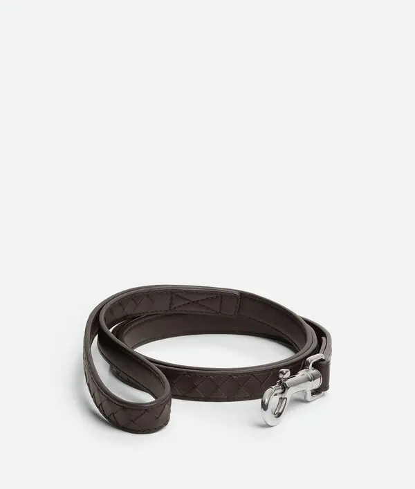 Bottega Veneta Small Intrecciato Dog Leash - Fondant