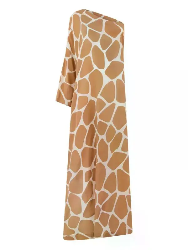 Valentino Garavani One-shoulder Maxi Dress - Brown