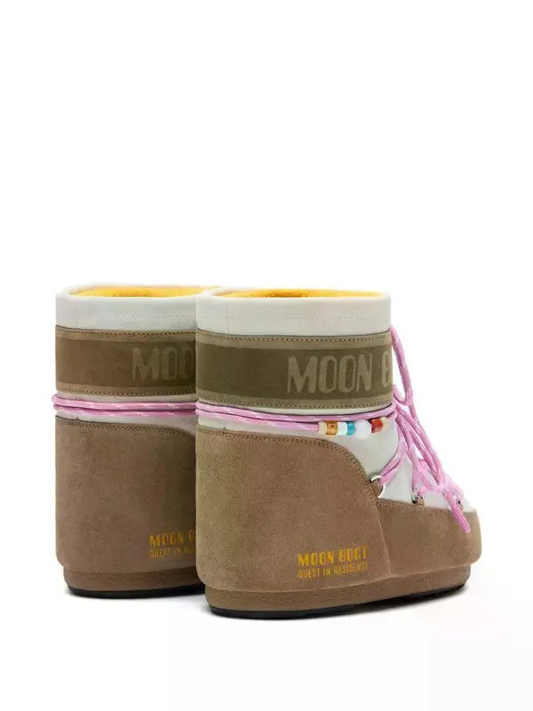 Moon Boot X Guest In Residence Icon Low Beaded Suede Boots