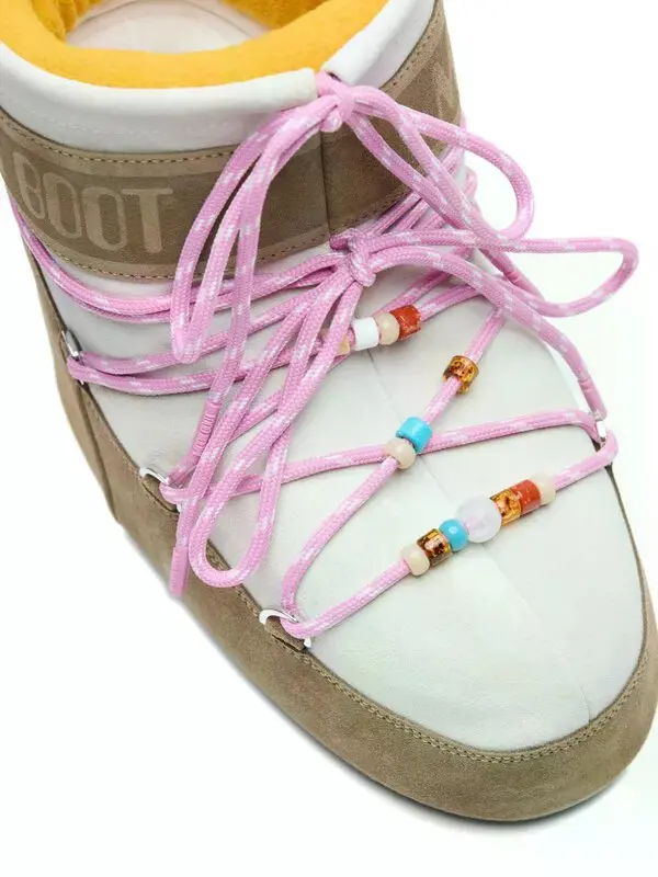 Moon Boot X Guest In Residence Icon Low Beaded Suede Boots
