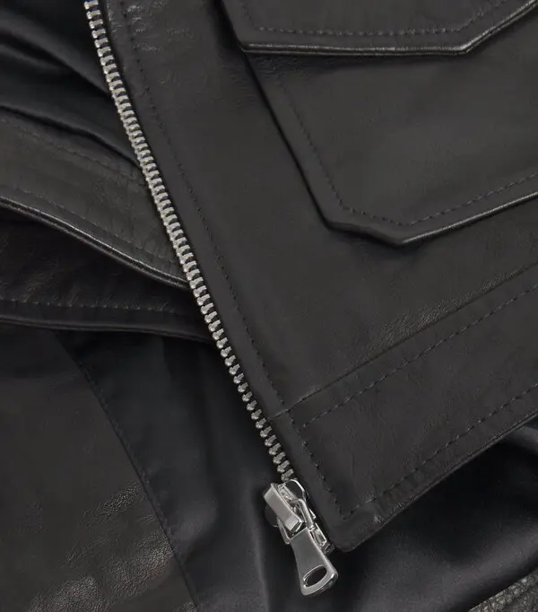 Paige Clyde Cropped Leather Jacket