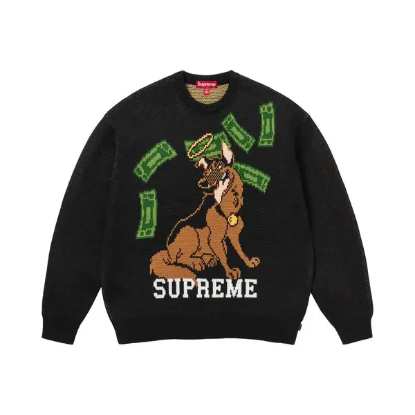 Supreme All Dogs Go To Heaven Sweater - Black