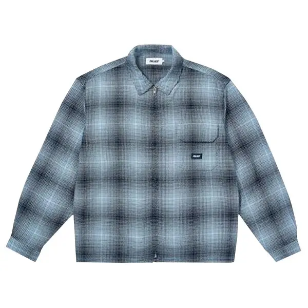 PALACE Ghost Zip Shirt - Blue