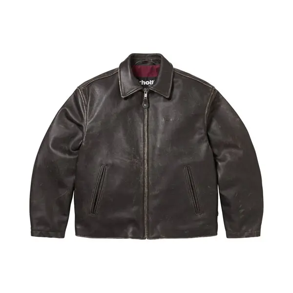 Supreme X Schott Leather Racer Jacket