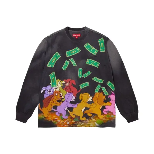 Supreme All Dogs Go To Heaven Long-sleeve Top - Black