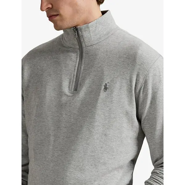 Polo Ralph Lauren Cotton-blend Half-zip Sweatshirt - Grey