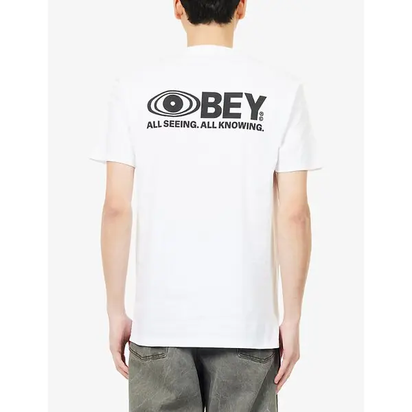 Obey All Seeing Short-sleeve Cotton T-shirt