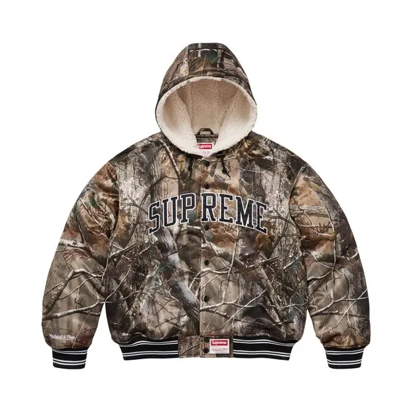 Supreme X Mitchell & Ness Realtree Ap Camo Varsity Jacket