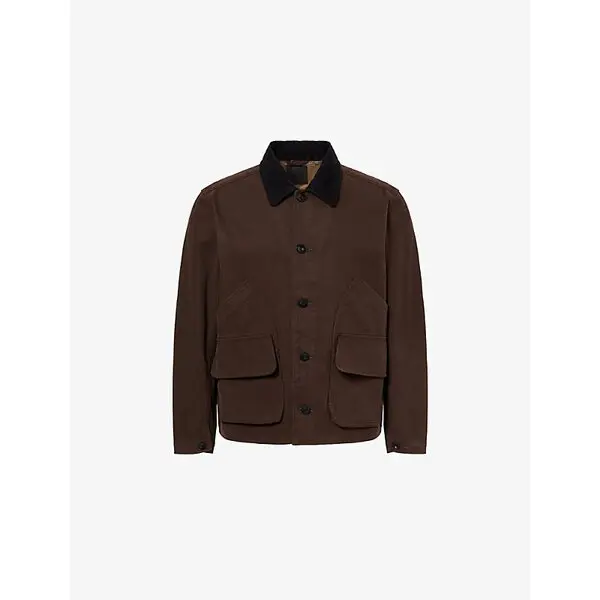 Citizens Of Humanity Hunter Flap-pocket Cotton Jacket - Dark Brown