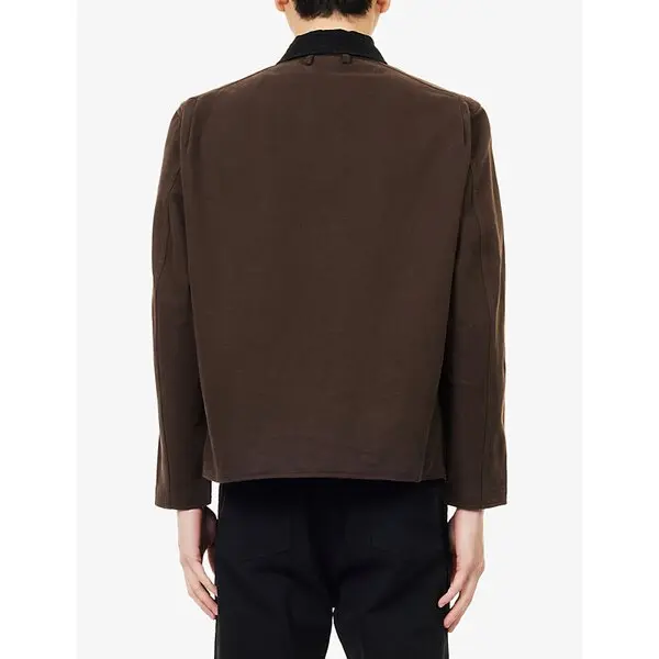 Citizens Of Humanity Hunter Flap-pocket Cotton Jacket - Dark Brown