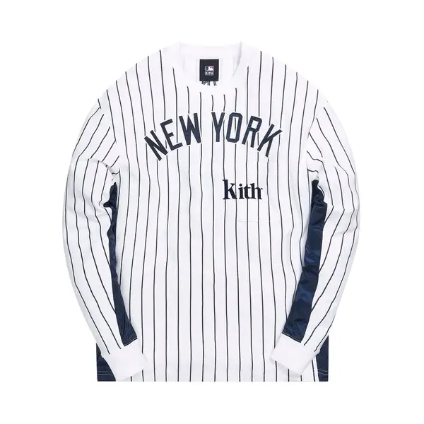 Kith For Major League Baseball New York Yankees Long-sleeve Quinn Combo - White