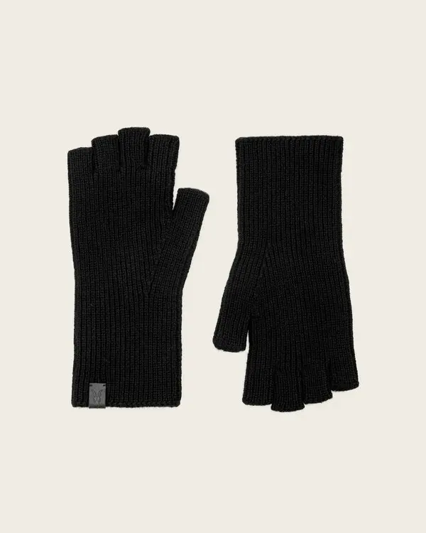 ALLSAINTS Iggy Fingerless Gloves - Black
