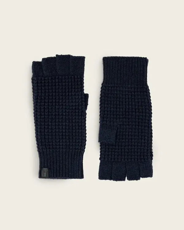ALLSAINTS Iggy Fingerless Gloves - Collegiate Blue