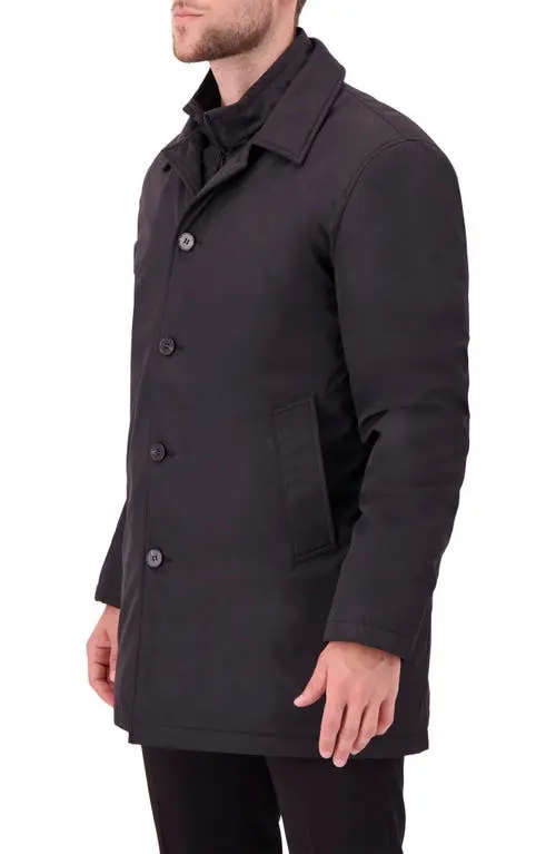 VICTOR EMMANUEL Removable Mock Neck Water Resistant Jacket