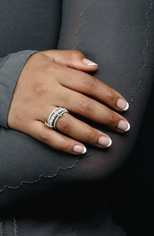 SPINELLI KILCOLLIN Junia Diamond Pavé Linked Stack Ring