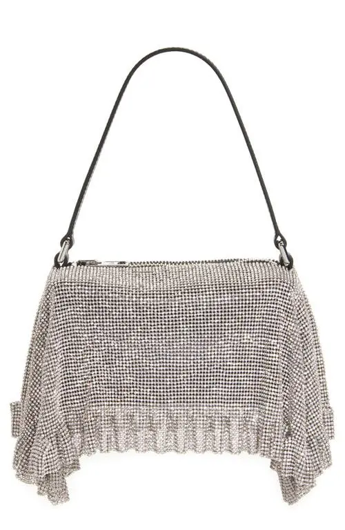 Alexander Wang Divina Crystal Mesh Pochette - Silver