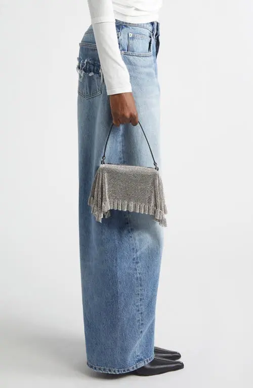 Alexander Wang Divina Crystal Mesh Pochette - Silver