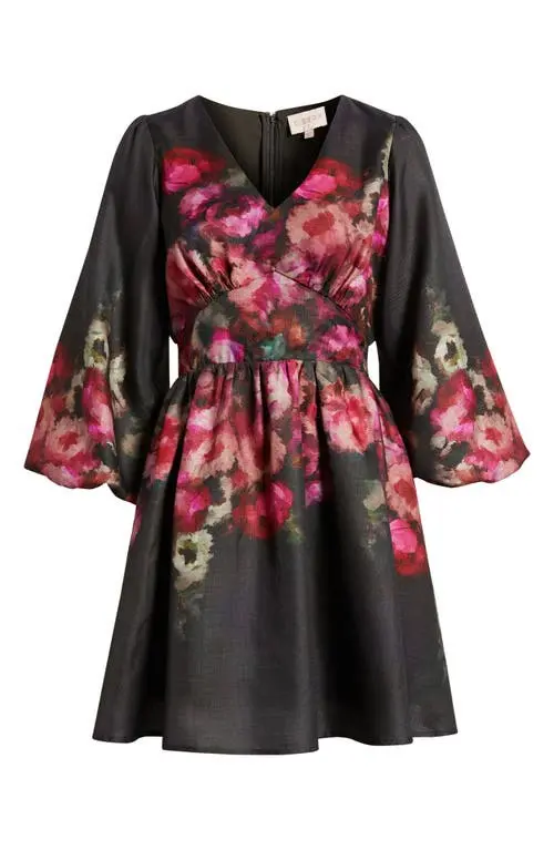 CIEBON Floral Minidress With Pockets