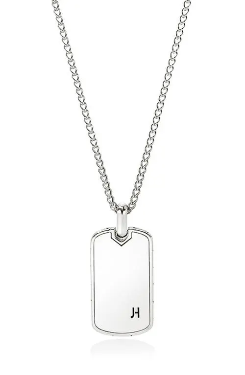 John Hardy Tag Pendant Necklace
