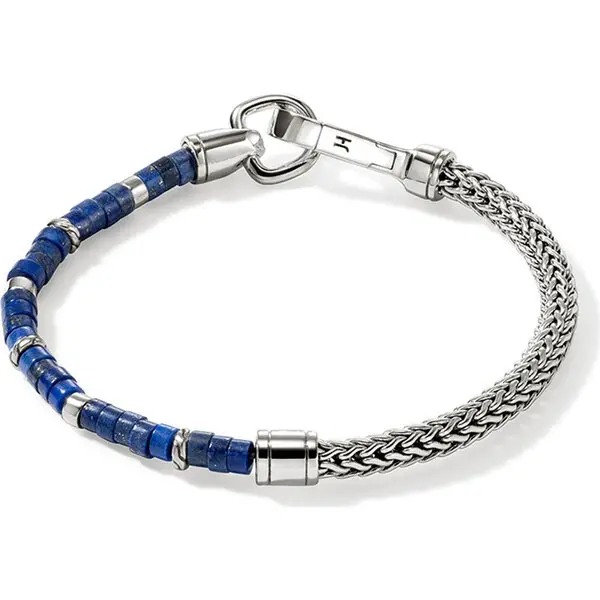 John Hardy Heishi Semiprecious Stone Chain Bracelet - Lapis Lazuli