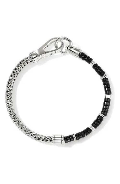 John Hardy Heishi Chain Bracelet - Treated Black Onyx