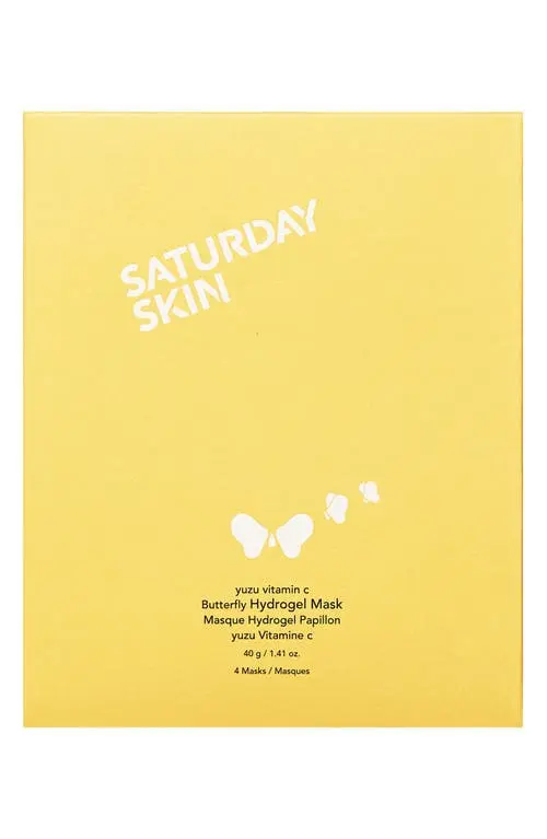 SATURDAY SKIN Set Of 4 Yuzu Vitamin C Butterfly Hydrogel Mask - No Color