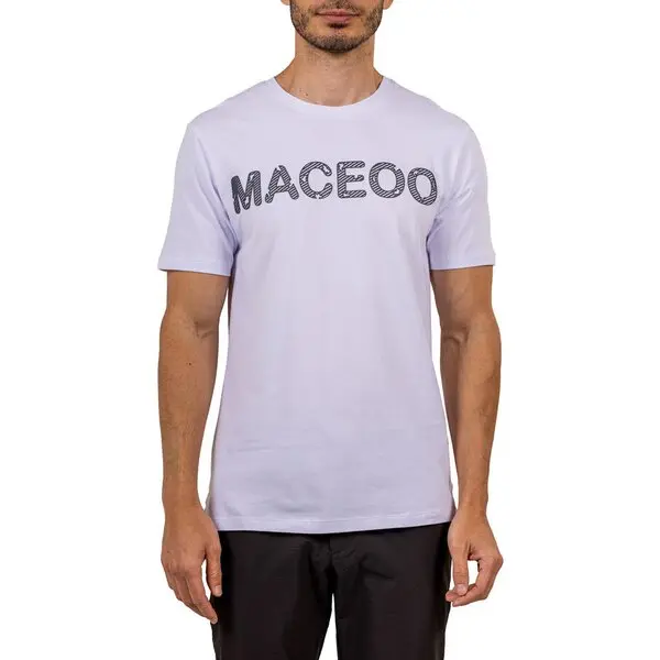 MACEOO Logo Cotton Graphic T-shirt