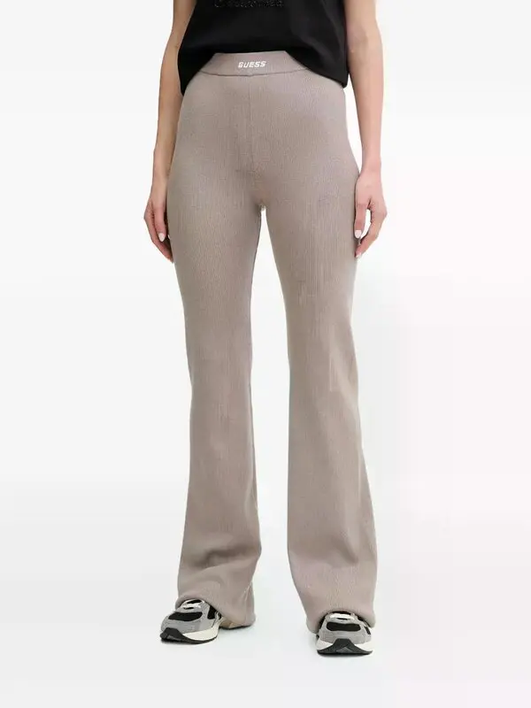 Guess Logo-detail Ribbed Trousers