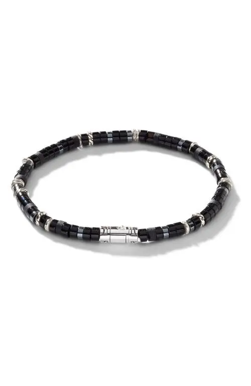 John Hardy Sterling Silver Heishi Bead Bracelet
