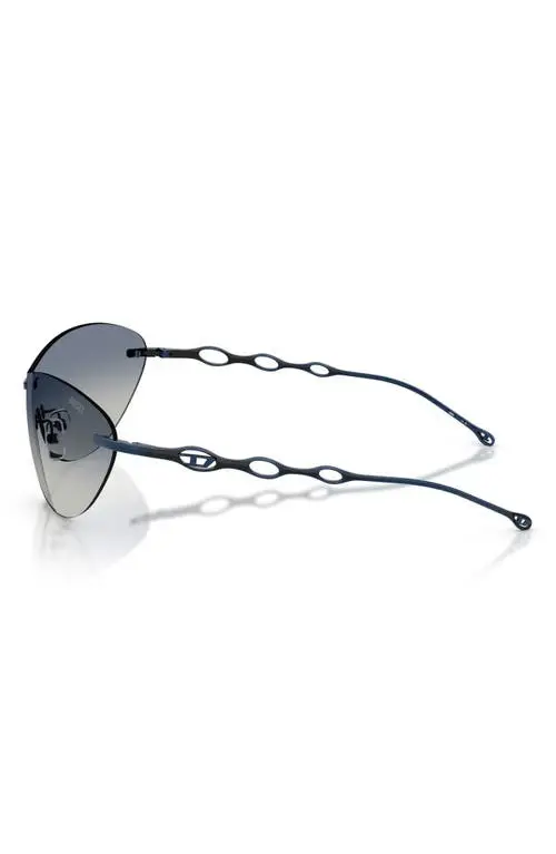 DIESEL® 135mm Gradient Oval Shield Sunglasses