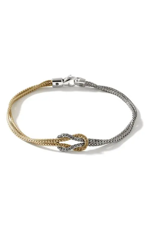 John Hardy Love Knot Bracelet - Silver/gold