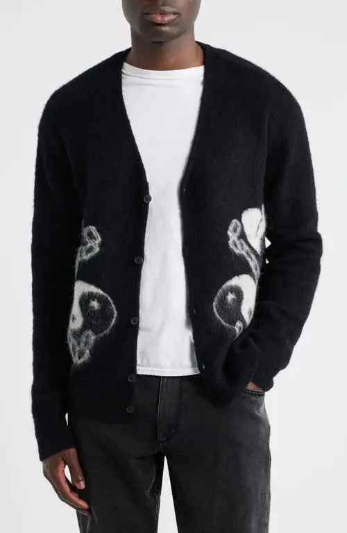 ALLSAINTS Reflection Cardigan - Black/chalk White