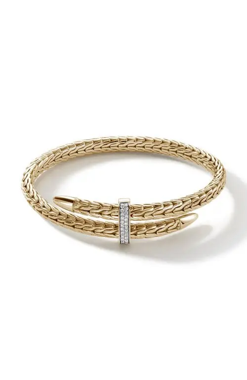 John Hardy Spear Coil Choker - 14k Yellow Gold