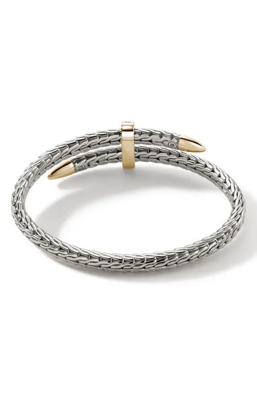 John Hardy Spear Flex Cuff With Diamonds