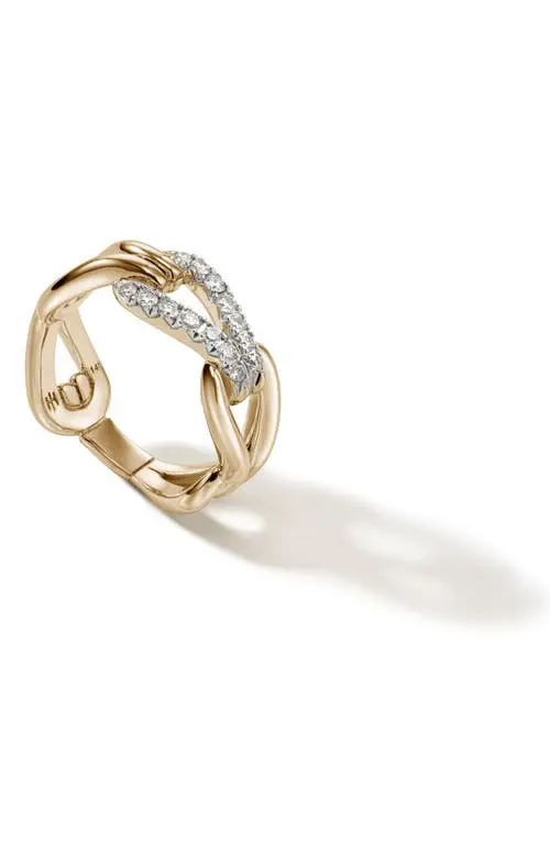 John Hardy Surf 14k Diamond Pavé Ring