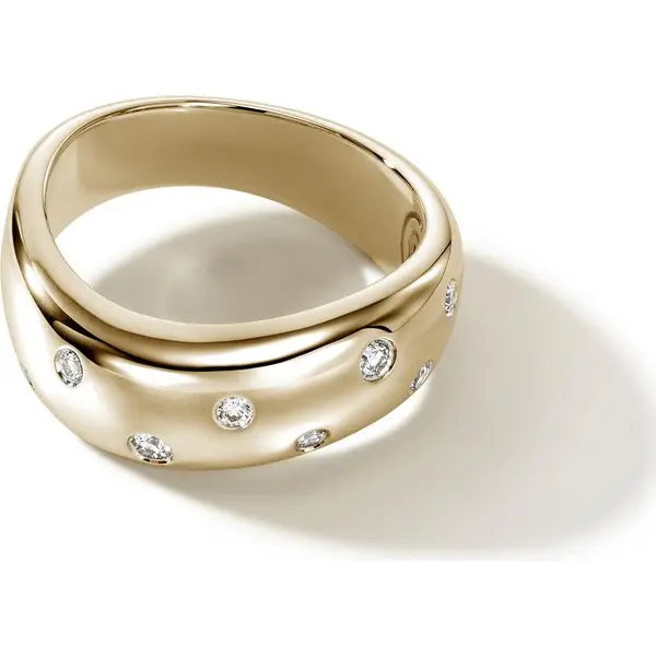 John Hardy Surf Diamond Ring - Gold