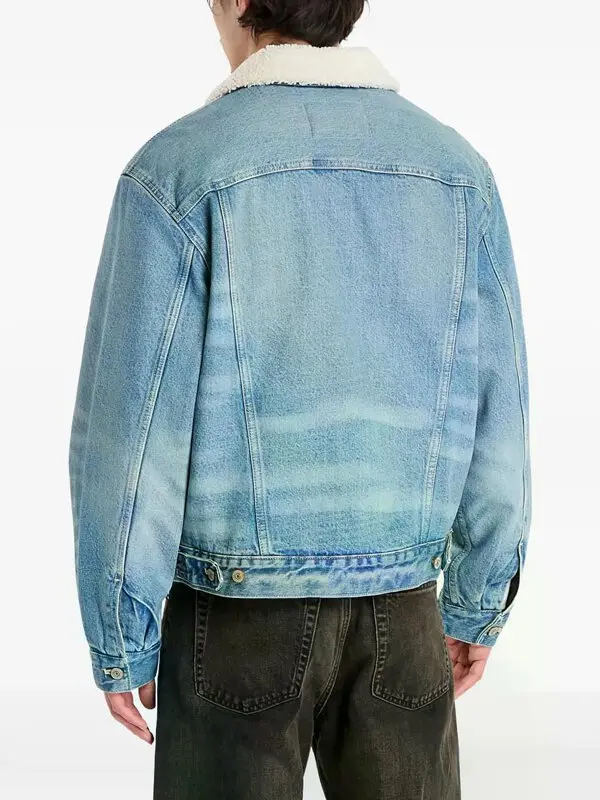 Calvin Klein 90s Sherpa Denim Jacket - Blue