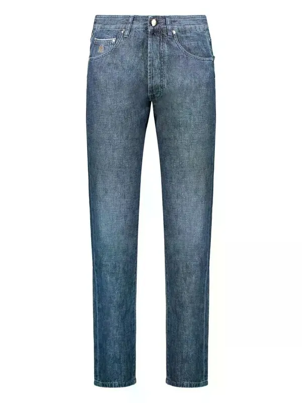 MOORER Five-pocket Jeans - Blue