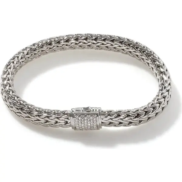 John Hardy Icon Bracelet - Silver/diamonds
