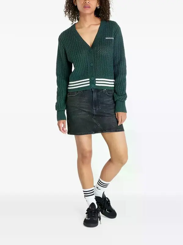 Adidas Ribbed-knit Cardigan