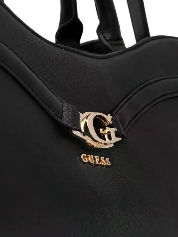 Guess Logo Detail Tote - Black