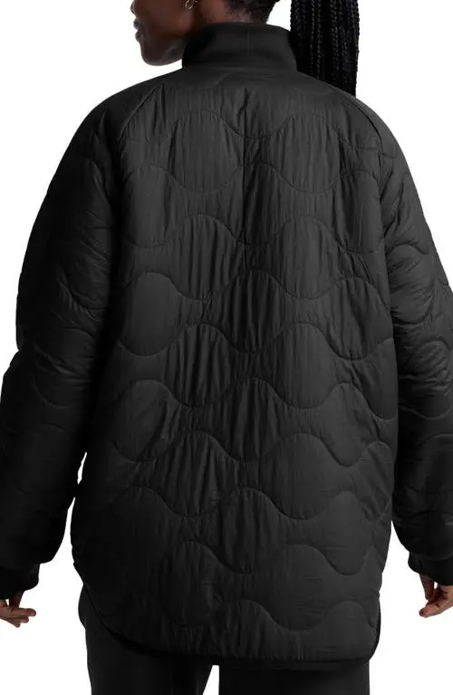 Beyond Yoga Two-way Reversible Quilted Jacket - Black