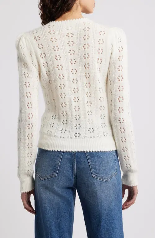 DÔEN Emery Pointelle Cardigan