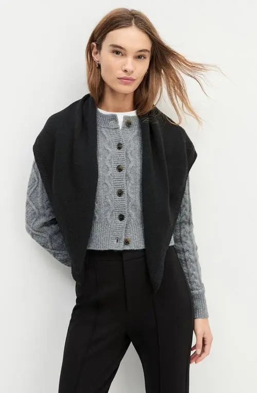 FAVORITE DAUGHTER Triangle Scarf - Black