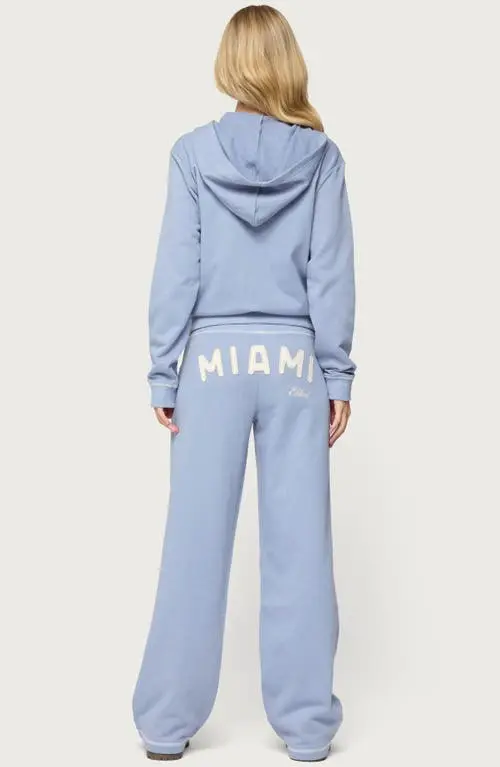 EDIKTED Cotton Blend Front Zip Hoodie