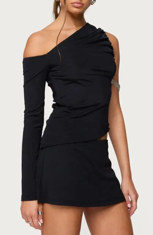 EDIKTED Lucretia Asymmetric Top - Black