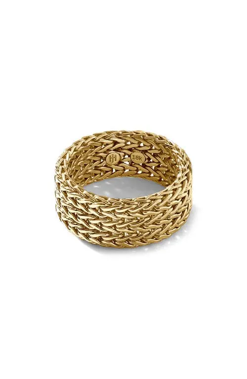 John Hardy Rata Chain Wide Ring - Gold